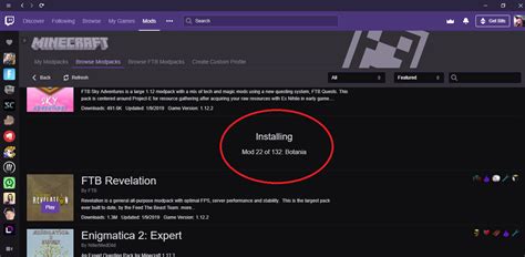 Twitch Modded Minecraft Launcher Adding Mods Gasmpo