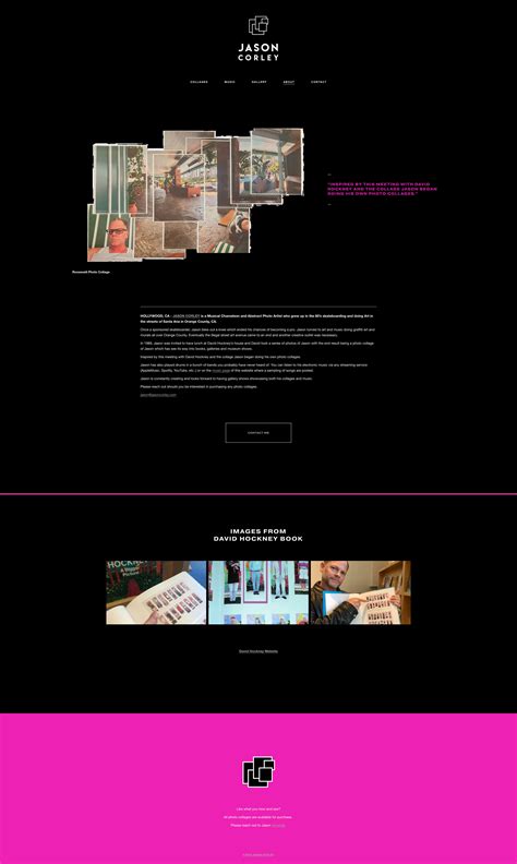 Jason Corley Artist Website And Logo On Behance