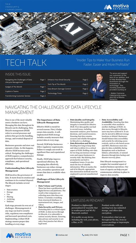 Navigating The Challenges Of Data Lifecycle Management Motiva Networks