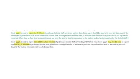 Prolonged Service Code Guide To 99415 And 99416