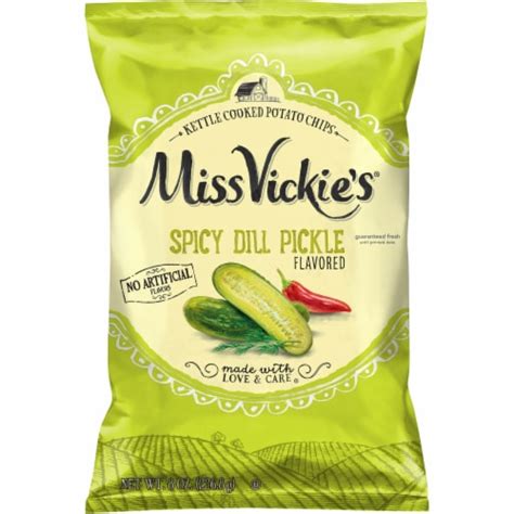 Miss Vickies® Spicy Dill Pickle Potato Chips 8 Oz Kroger