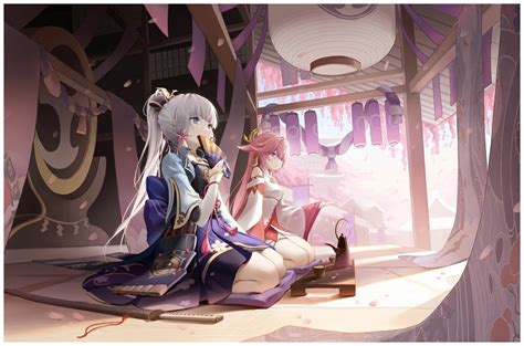 Яэ мико арты обои — купить по низкой цене на Яндекс Маркете