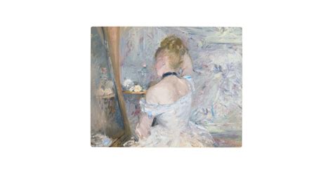 Berthe Morisot Woman At Her Toilette Metal Print Zazzle