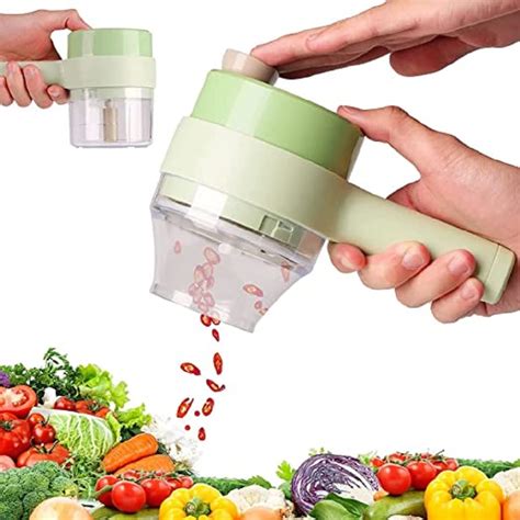 JKICHNM Electric Vegetable Cutter Set Wireless Hand Held Food Processor Vegetable Chopper For