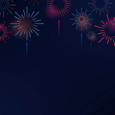 Free Vector Firework Explosions Background Design Vector