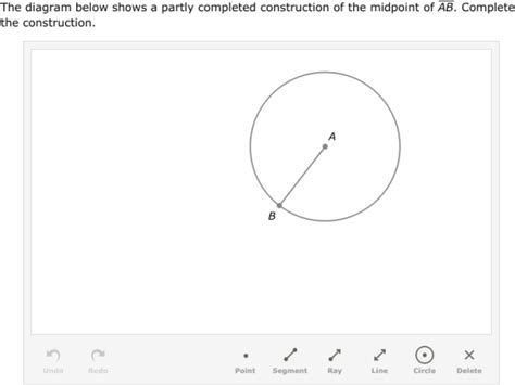 Ixl Construct The Midpoint Or Perpendicular Bisector Of A Segment