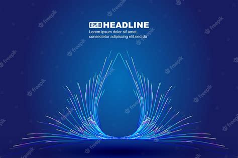 Premium Vector Abstract Colorful Symmetric Divergent Line Vector Graphics Background