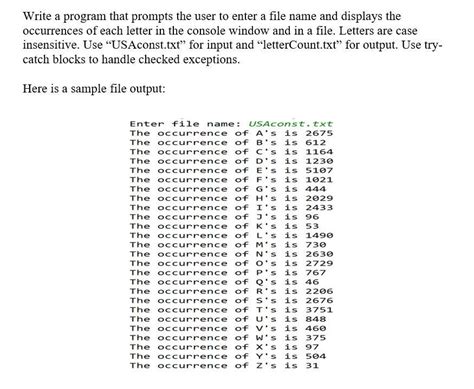 Solved Write A Program That Prompts The User To Enter A File
