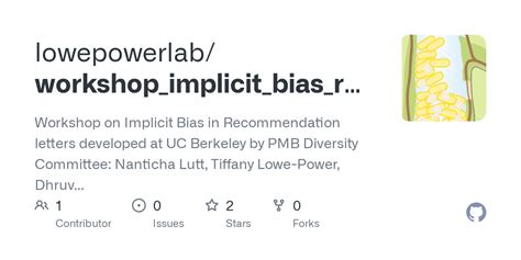 github lowepowerlab workshop implicit bias rec letters workshop on