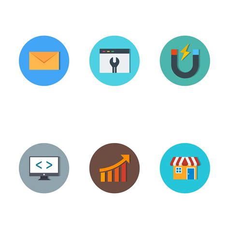 Set Of Vector Seo Search Engine Optimization Icons 280385 Vector Art At