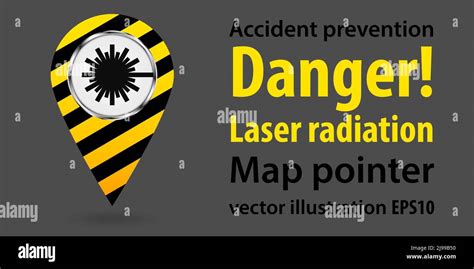 Map Pointer Danger Laser Radiation Safety Information Industrial