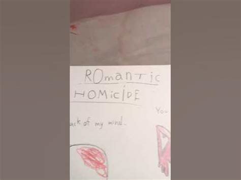 Romantic Homicide Drawing Art Artist Fypシ Trend Fyp Lyric