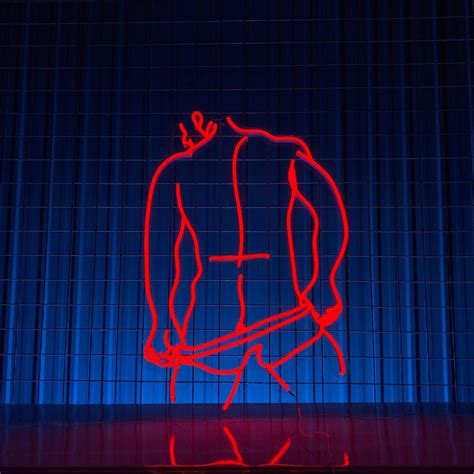Glowneon Sexy Man Neon Sign Wall Art Decor