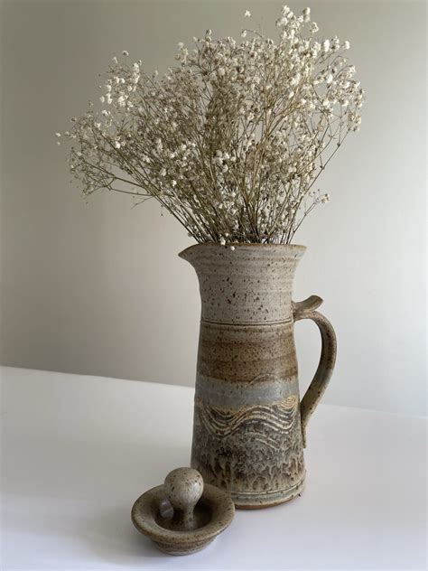 Pitcher Perfect Collection Speckled Pottery Pitcher Vintage Keepers