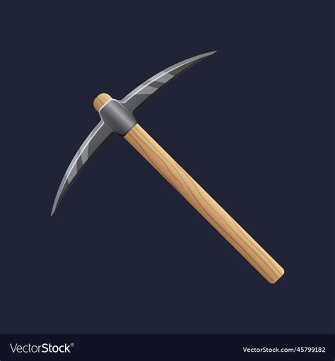 Game Ui Asset Gaming User Interface Pickaxe Icon Vector Image