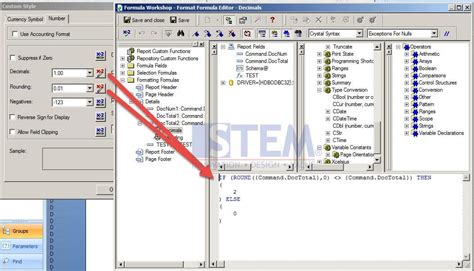 How To Set Dynamic Numeric Decimal Point In Crystal Report For Sap Business One