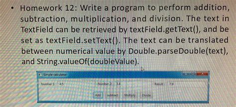 Solved Homework Write A Program To Perform Addition Chegg