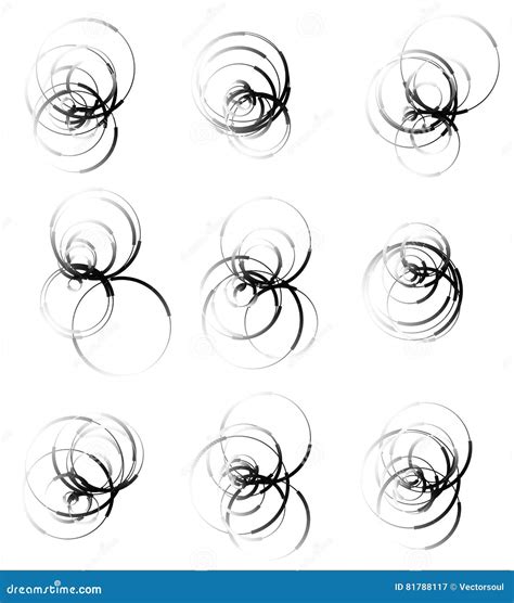 Scattered Random Circle Elements Stock Vector Illustration Of