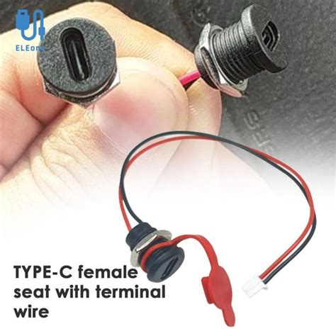 ELEONE Charging Jack Port Durable Female Connector USB C Port With PH 2 0 Nut Type C Port USB