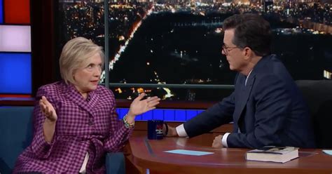 Late Show Hillary Clinton Calls Putin A Manspreader