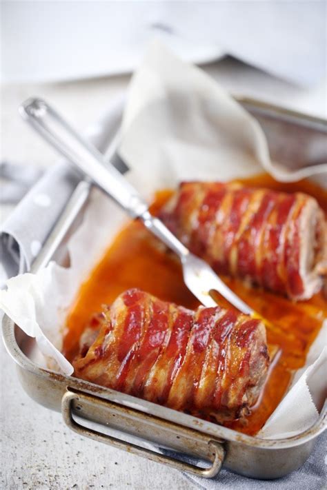 Filet mignon de porc lardé et farci à la tomate séchée chefNini
