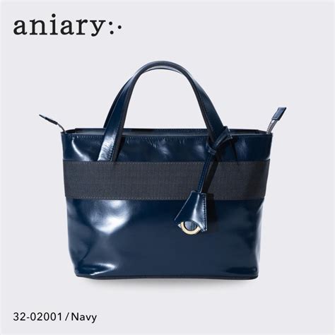 【aniaryアニアリ】トート エフ フィルム レザー 32 02001 ネイビー Brianza Online Shop ブリアン