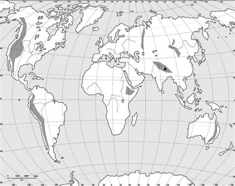 Juegos de Geografía Juego de El relieve de los continentes