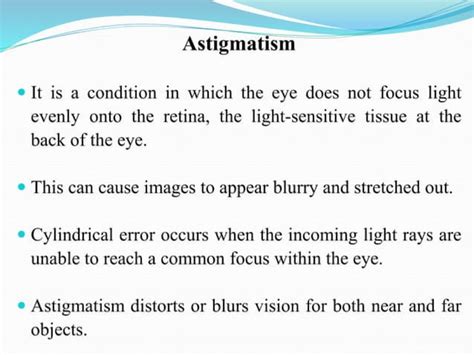 Refractive Errorppt Definition Introduction Etiology Ppt