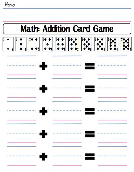 Dot Dot Dot Ellipsis Required Teacher Tuesday Playing Card Addition