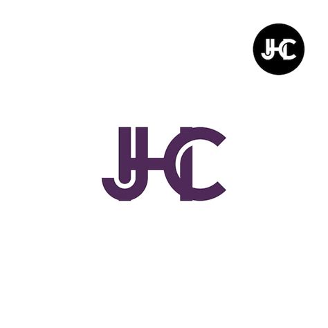 Desenho De Monograma De Letras Do Logotipo Da Jhc Vetor Premium