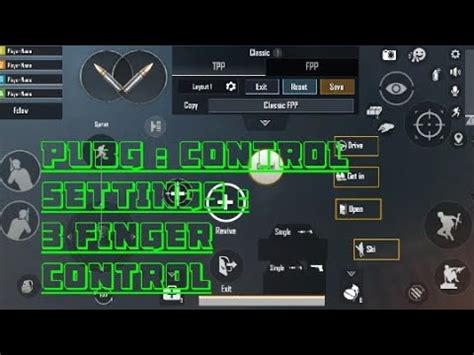 PUBG CONTROL SETTINGS FINGER CONTROL SETTINGS YouTube