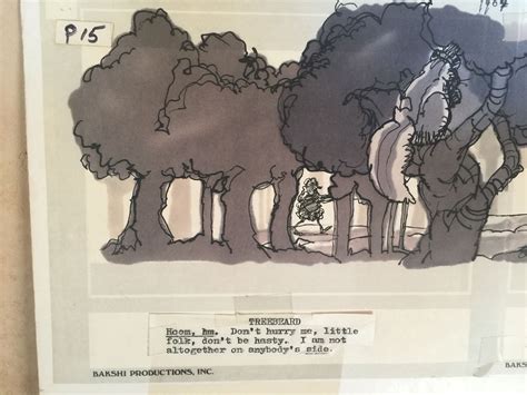 Storyboard Panel With Treebeard From Bakshis Lord Of The Rings