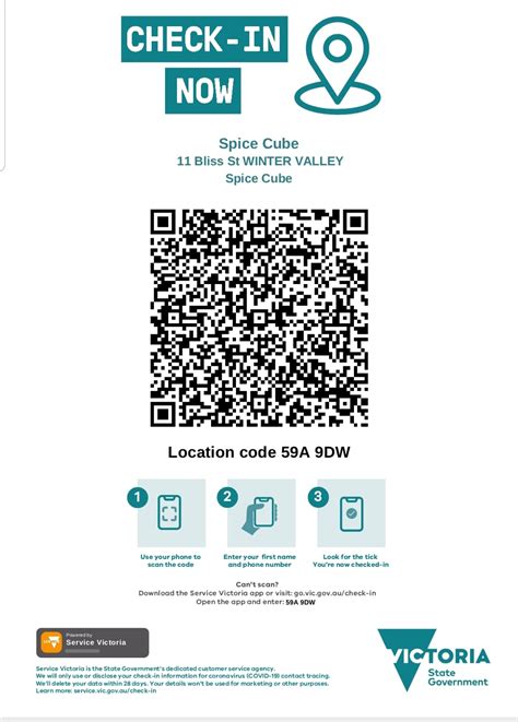 Spice Cube Qr Code Check In This Is Our Unique