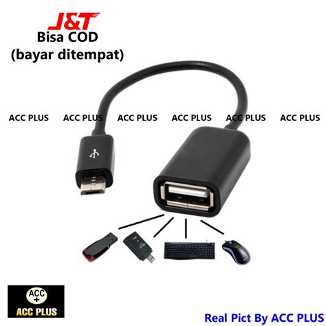 Jual KABEL OTG MOBILE PHONE S K KABEL ON THE GO TO MICRO Shopee Indonesia