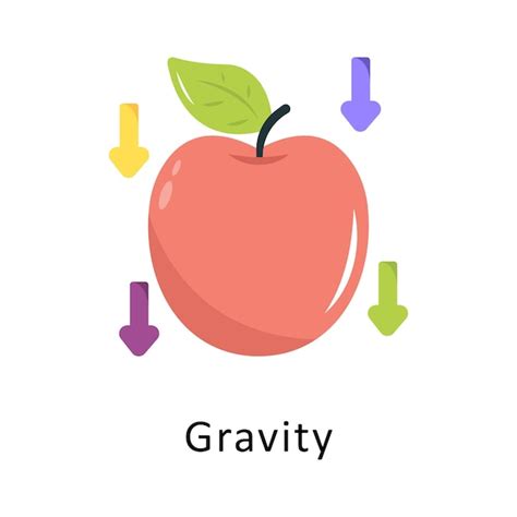 Premium Vector Gravity Vector Flat Icon Design Illustration Symbol On