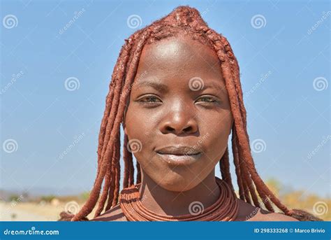 Namibia Portrait Of A Himba Woman In Kunene Region Editorial Stock