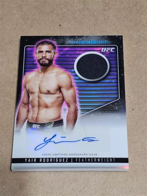 2024 TOPPS MIDNIGHT UFC Yair Rodriguez Auto Relic Autograph SP EUR 5 06
