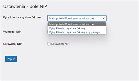 Pole NIP W WooCommerce Rozszerzenie Premium Wphocus