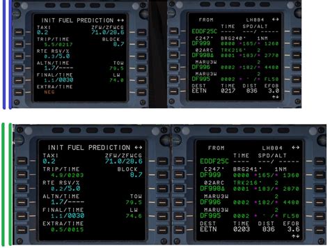Loading Saved Flight Differences In Init B Airbus A X Plane
