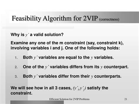 ppt efficient solutions for 2 variables per constraint integer