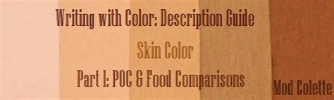 Describing Skin Color Writing And Content Choice Of Games Forum