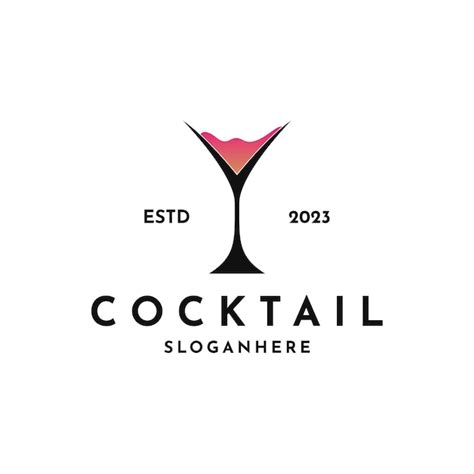 Premium Vector Vintage Retro Cocktail Bar Logo Design Template