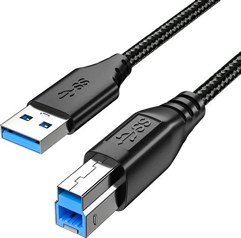 Fasgear Usb 30 To Usb B Cable 3ft1m Nylon Braided Type A Male To Type