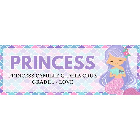 Personalized School Name Tag Name Plate Laminated Shopee Philippines