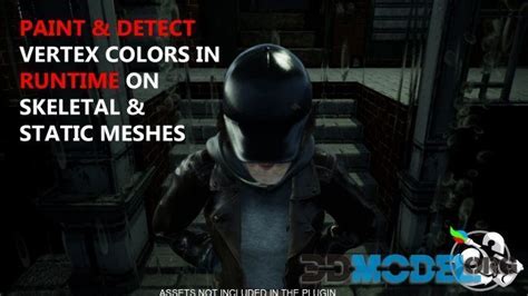 Unreal Engine Asset Runtime Vertex Color Paint And Detection Plugin