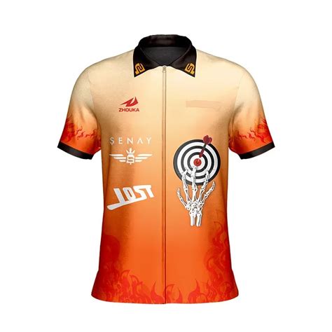 Printing Dart Uniforms Dart Shirt With Collar Mens And Women Darts