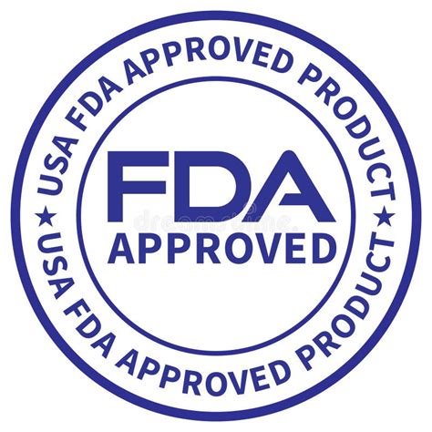 Usa Fda Approved Facility Product Icon In Circle Round Stamp Icon Editorial Photography
