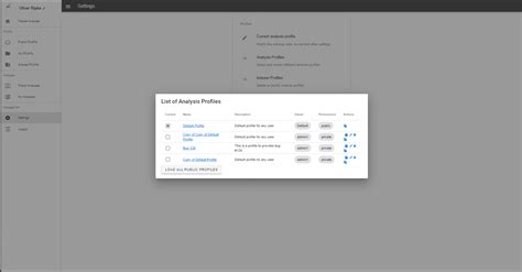 Profile Settings