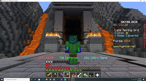 Hypixel Skyblock Ep 3 Deep Caverns Adventure YouTube