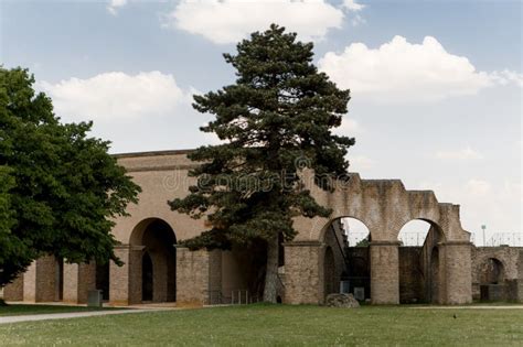 Ancient Roman Greek Arena Architecture Large Arches Stock Image Image